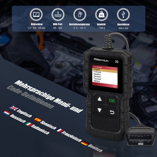 Launch M30 EOBD OBD-2 Diagnosegerät für VW Audi Opel BMW Mercedes VAG ...